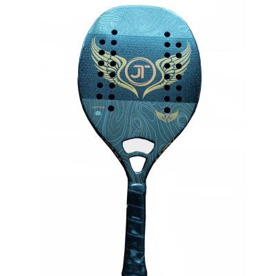 China Custom Carbon Fiber Beach Tennis Racket with Soft EVA Foam Core 18mm for sale