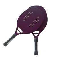 China Custom High End Padel Racket 38mm Thickness with Multiple Triangle Holes for Beach Tennis for sale