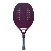 China Custom High End Padel Racket 38mm Thickness with Multiple Triangle Holes for Beach Tennis for sale