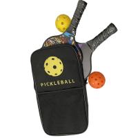 China Custom PP Fiberglass Pickleball Paddle Set 2 Rackets 4 Balls 1 Bag Outdoor for sale
