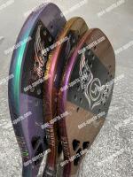 China Custom Carbon Fiber Beach Tennis Racket with Chameleon Painting 18K for sale