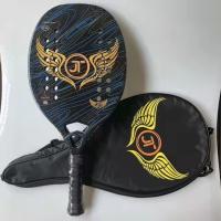 China Custom Carbon Fiber Beach Tennis Racket with Chameleon Painting 18K for sale