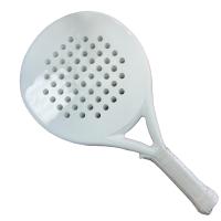 China Custom Galvanized Gold Padel Racket 1K Surface Material Padel and Beach Tennis Racket for sale