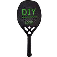 China 18K Carbon Fiber Beach Tennis Racket with Triangle Multiple Holes 50cm for sale
