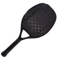 China Custom Durable Padel Racket 3k 12k 18k Carbon Fiber Beach Tennis Racquet for sale
