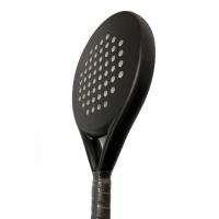 China Custom Logo 3K Carbon Padel Racket Round Shape Paddle Tennis Racket 38mm Core for sale