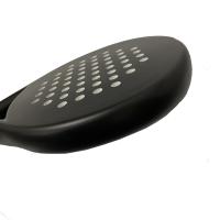 China Custom Logo 3K Carbon Padel Racket Round Shape Paddle Tennis Racket 38mm Core for sale
