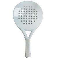 China Custom Logo 3K Carbon Padel Racket Round Shape Paddle Tennis Racket 38mm Core for sale