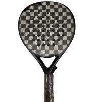 China Custom Logo High-End Padel Racket Racket Shape Factory Price 38mm Core 500g Weight for sale