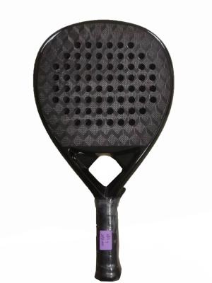 China Custom Color 46cm 12K Carbon Fiber Padel Racket 26mm Beam Width 16x19 String Pattern for sale