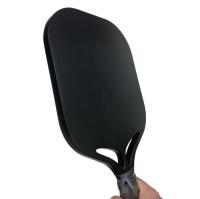 China Thermoformed T700 Carbon Fiber Pickleball Paddle with Borderless Surface and Carry Bag for sale