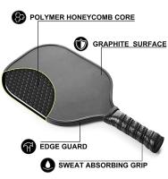 China T700 Carbon Pickleball Paddle 16-20in 230-240g Rough Surface Cushion Grip for Spin Control for sale