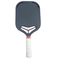 China Approved Rough Texture Carbon Fiber Pickleball Paddle 16mm Core for Superior Spin and Cushioned Perforated Grip for sale