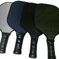China Approved Rough Texture Carbon Fiber Pickleball Paddle 16mm Core for Superior Spin and Cushioned Perforated Grip for sale