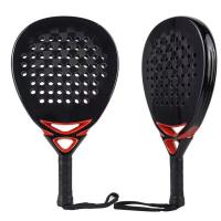 China 12K Carbon Fiber Padel Racket 38cm Head Size 355-365g Swing Weight Custom Grip for sale