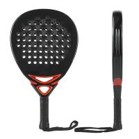 China 12K Carbon Fiber Padel Racket 38cm Head Size 355-365g Swing Weight Custom Grip for sale