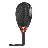China 12K Carbon Fiber Padel Racket 38cm Head Size 355-365g Swing Weight Custom Grip for sale