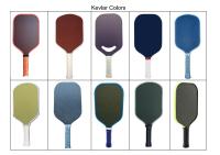 China Carbon Fiber Kevlar Blend Pickleball Paddle 16mm PP Honeycomb Thermoformed for sale