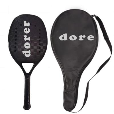 China Custom 3K 12K 18K Carbon Fiber Beach Tennis Racket Paddle Hot Sale for sale