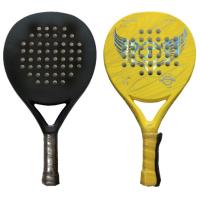 China Junior Padel Racket for Kids Fiber Glass Custom 38cm Small Size Paddle Tennis Racket for sale