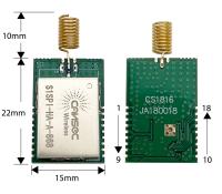 China ST SPIRIT1QTR SPI SOC Sub GHz Module 434M/470M/868M/915M for sale