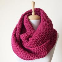 China Y-Z Soft Acrylic and Wool Yarn Infinity Winter Cowl Knit Man Women Many Colors Chunky Scarf for sale