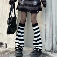 China Y-Z Fall Winter Knitted White Warm Yoga Gothic Horn Knee High Leg Warmers for Women Knee Socks for sale