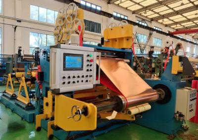 China 0-25r/Min 600mm Transformer Foil Winding Machine Programmable PLC Control Automatic for sale