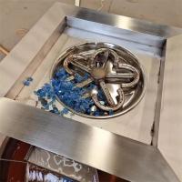China Garden Water Feature Square Stainless Steel Water Pool Fire And Water Bowls for sale