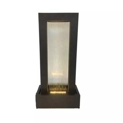 China Modern Outdoor Water Fountain Rusty Corten Steel Garden Water Feature for sale