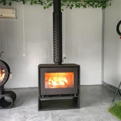 China Indoor Decorative Freestanding Wood Burning Steel Wall Mounted Stove Fireplace for sale