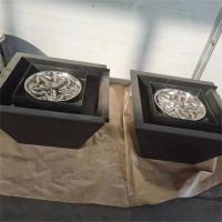 China Black Decorative Metal Gas Waterfall Fire Pit Bowl Heaters For Swimming Pool for sale