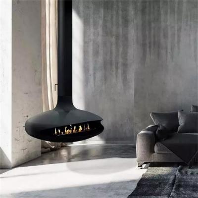 China fireplace design villaspecific hanging stove hanging round stove fireplace rotating spherical suspended for sale