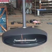 China Customized Indoor Roof Mounted Cocoon Ethanol Burning Hanging Bioethanol Fireplace for sale