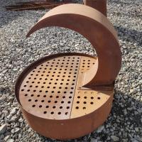 China Corten Steel Water Feature Landscaping Rusty Metal Water Furniture for sale