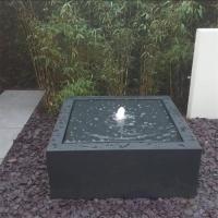 China 800mm Powder Coated Metal Square Garden Fountains Steel for sale