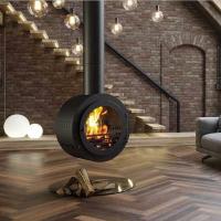 China Indoor Heater Suspended Hanging Fireplaces Wood Burning Stove for sale