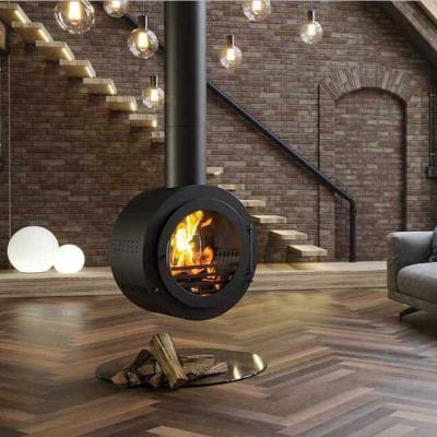 China Indoor Heater Suspended Hanging Fireplaces Wood Burning Stove for sale