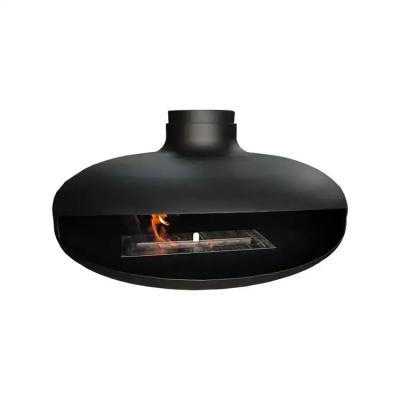 China stove for hotels hanging indoor hanging fireplace firesuspended stove wood  contemporary   carbon fireplacesteel burning for sale