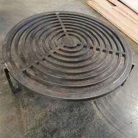 China Wood Burning Metal Outdoor BBQ Table Corten Steel Fire Pit Barbecue Grill for sale