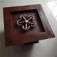 China Corten Steel Gas Fire Water Bowl Water Features Swimming Pool for sale