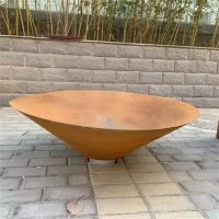 China Corten Steel Fire Pit BBQ Barbecue Grills For Outdoor Cooking for sale
