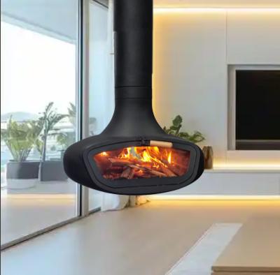 China stove fireplace rotating spherical suspended hanging round for sale
