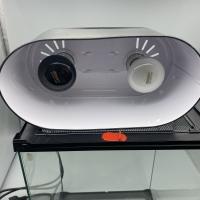 China Double Dome Reptile Light 15 Inch Approximately 38.1 Cm 100W Independent Switch Dual Uvb And Heat Lamp for sale