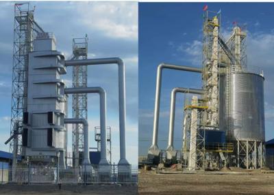 China Continuous Grain Dryer Tower Machine PLC Control With Silos for sale
