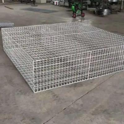 China 2mx1mx1m Galvanized Welded Mesh Stone Cage Gabion Box with Cutting Processing Service for sale