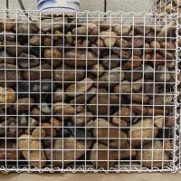 China Prices Square Hole PVC Coated Galvanized 80x100mm Gabion Box Baskets for Fence Mesh for sale