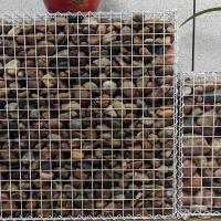 China 2.0mm-4.0mm Wire Gauge Galvanized Welded PVC Coated Rock Gabion Basket for Landscaping for sale