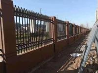 China Metal Frame Outdoor Yard Decorative Wrought Iron Houses Gates and Fence Railing Panels for sale