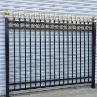 China Metal Frame Outdoor Yard Decorative Wrought Iron Houses Gates and Fence Railing Panels for sale